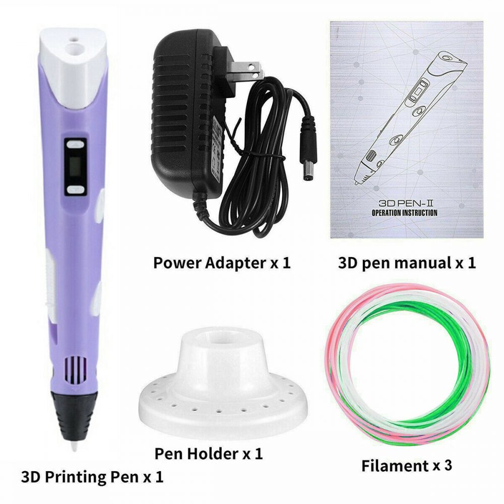 3D Pen For Kids | 3D Printing Pen With Purple Color - protomont