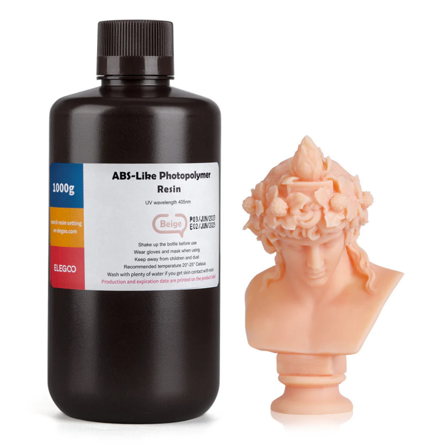 ELEGOO ABS-Like Photopolymer 3D Printer Resin Skin