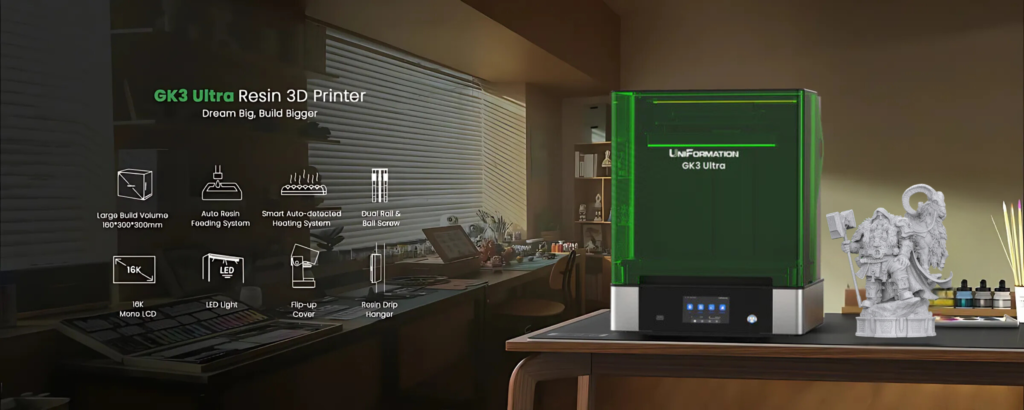Uniformation GK3 Ultra Resin 3D Printer - protomont